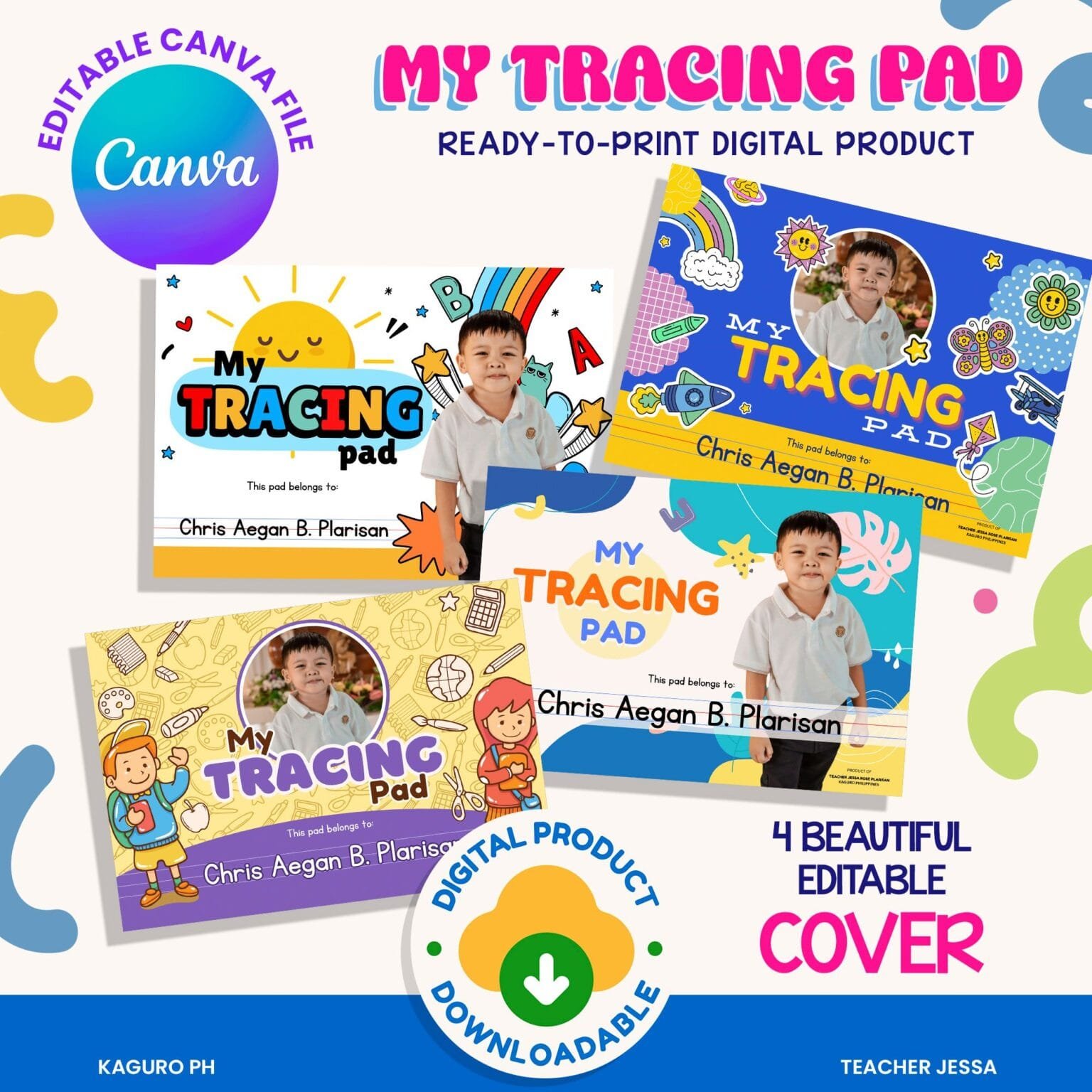 My Tracing Pad – Ready to Print Digital Products (Canva link) - Kaguro Ph