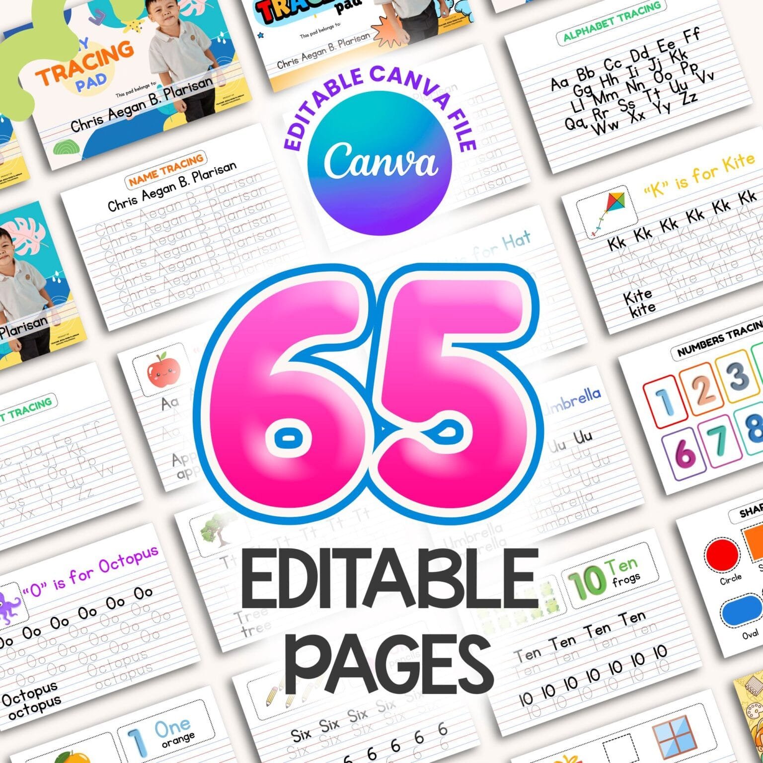 My Tracing Pad – Ready to Print Digital Products (Canva link) - Kaguro Ph