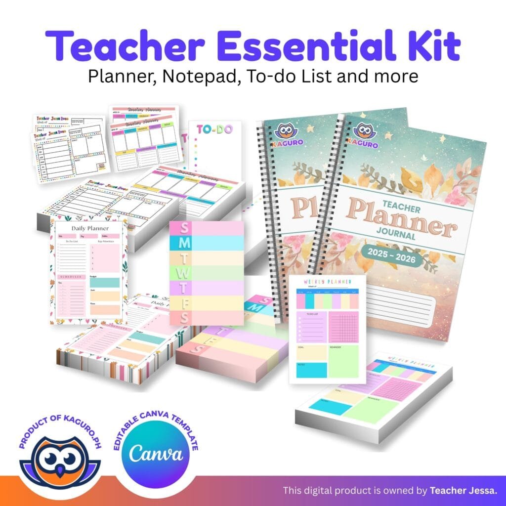 Teacher Essential Kit – Teacher Planner – Notepad – To-do List Pad ...