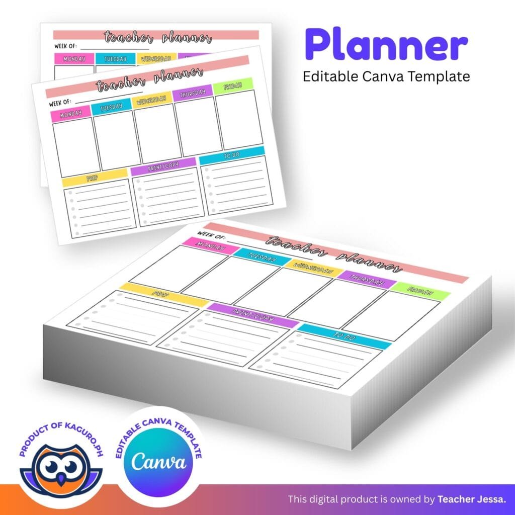 Teacher Essential Kit – Teacher Planner – Notepad – To-do List Pad ...