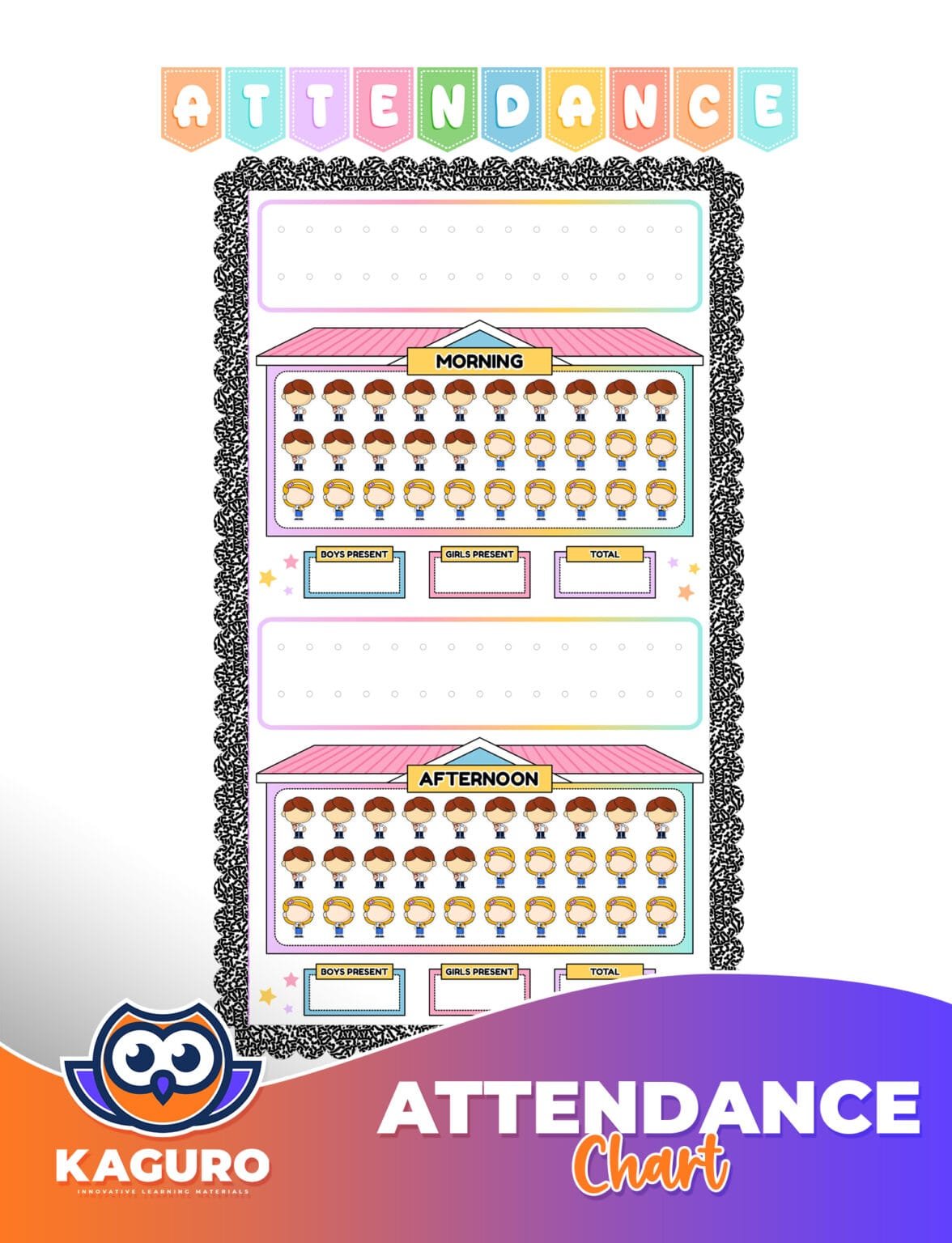New Attendance Chart 2025 Design – With 2 Sessions - Kaguro Ph