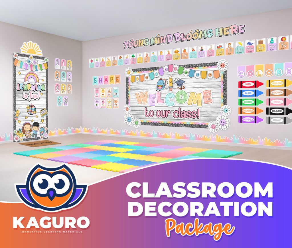 Classroom Decoration Package – Cute Hue Gradient Design - Kaguro Ph