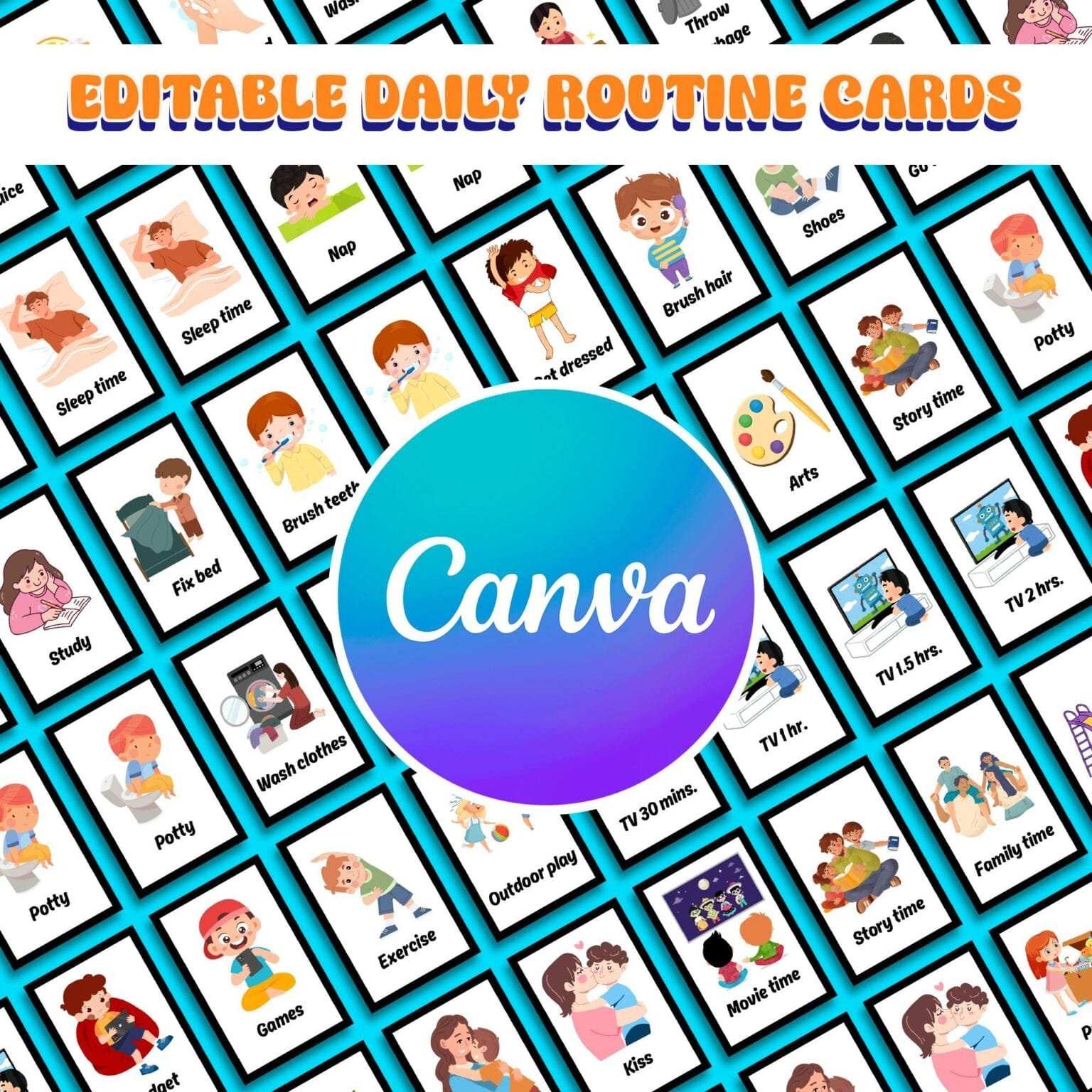 FREE – Daily Routine Chart (Morning, Afternoon & Evening) – Ready to ...