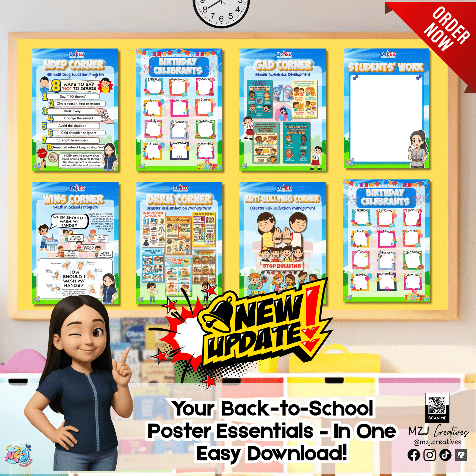 Classroom Essentials Poster Bundle (DepEd Aligned) | MZJ Creatives ...