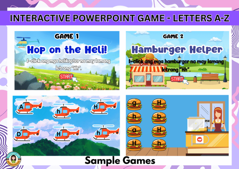 INTERACTIVE POWERPOINT GAMES – LETTER A-Z - Kaguro Ph