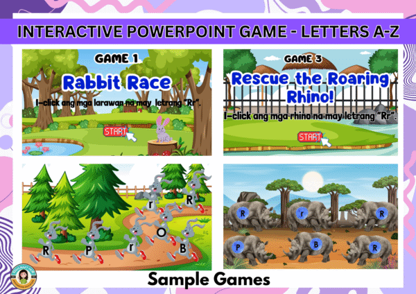 INTERACTIVE POWERPOINT GAMES – LETTER A-Z - Kaguro Ph