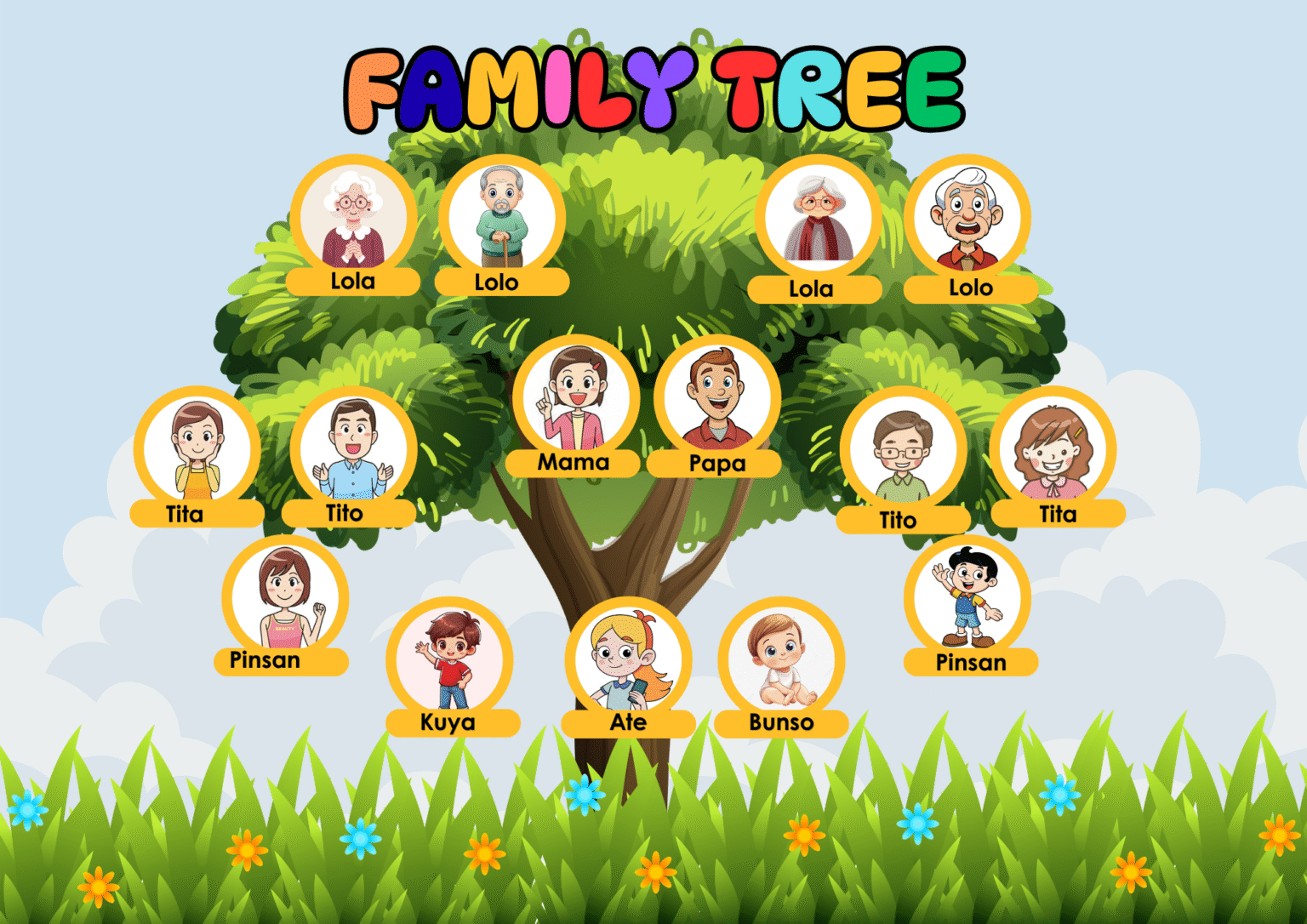 My Family Tree – Detachable Activity for kids - Kaguro Ph