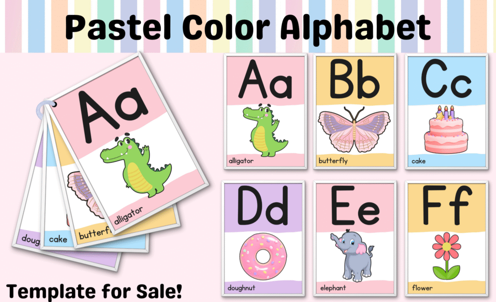 Pastel Color Alphabet - Kaguro Ph