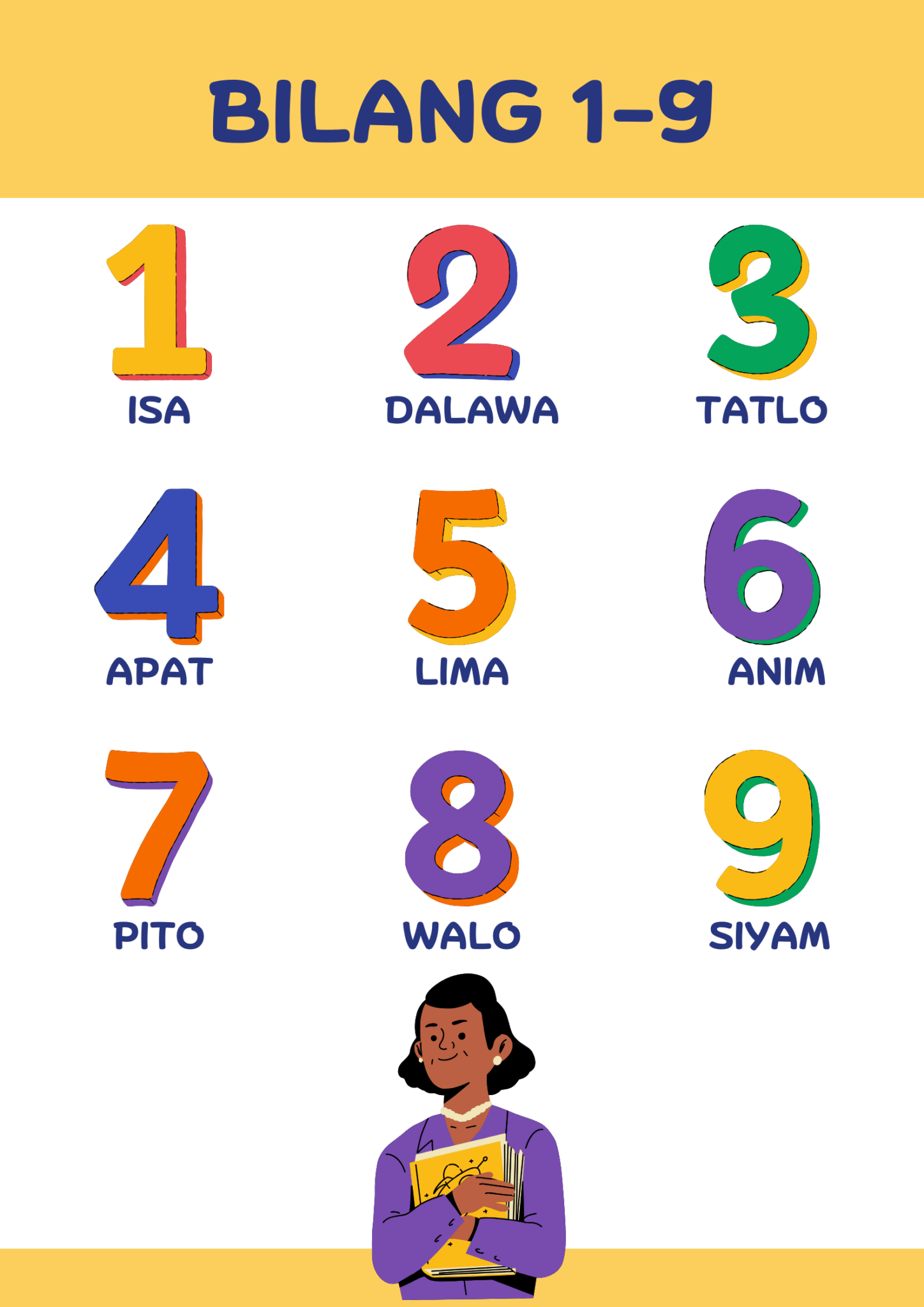 Bilang 1-9 Worksheets - Kaguro Ph