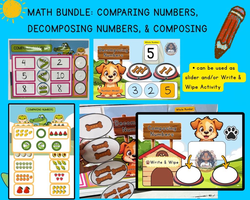 MATH BUNDLE: COMPARING, DECOMPOSING & COMPOSING - Kaguro Ph