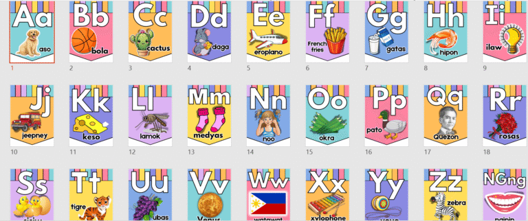 ALPHABASA ALPHABET INSPIRED FLASHCARDS - Kaguro Ph