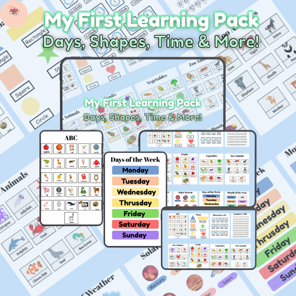 My First Learning Pack Days, Shape, Time And more (Learning Materials ...