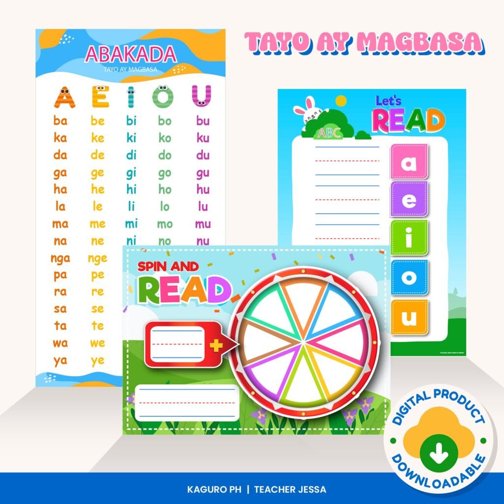 TAYO AY MAGBASA – Interactive and Fun-way of Reading Filipino - Kaguro Ph