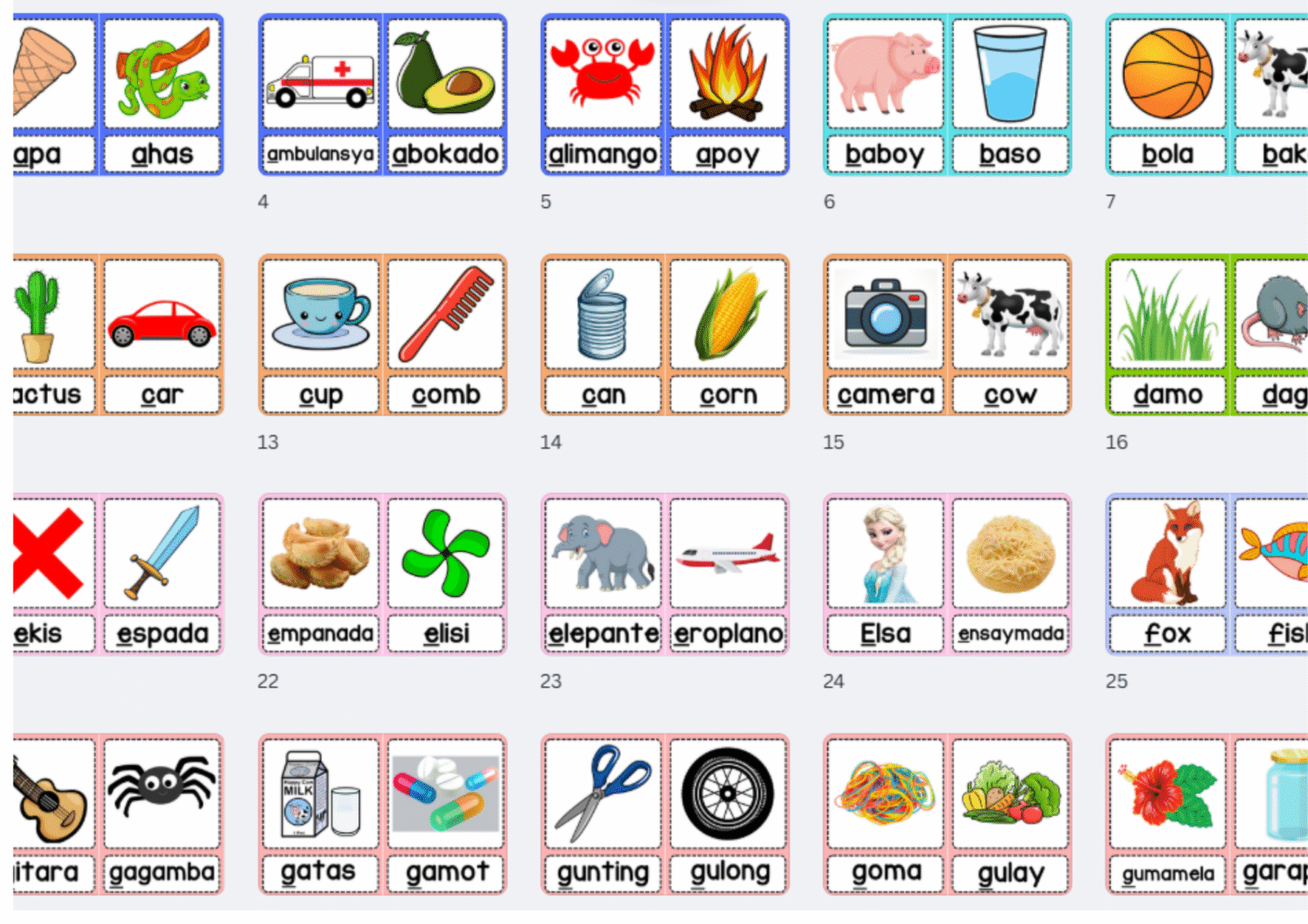 Alpabetong Filipino Flashcard from A – Z - Kaguro Ph