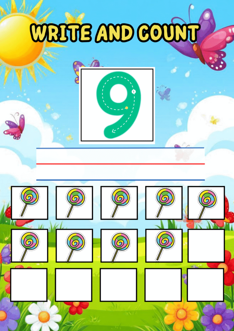 Number Chart 1–10 – Detachable & Writing Activity - Kaguro Ph