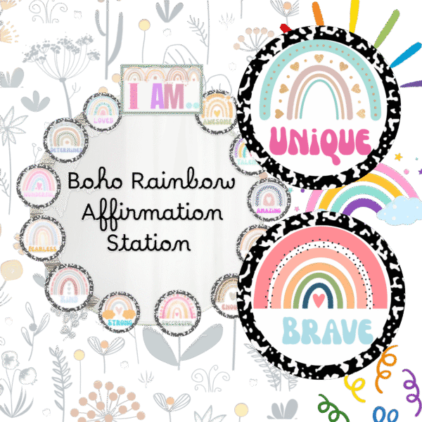 Boho Rainbow Affirmation Station - Kaguro Ph