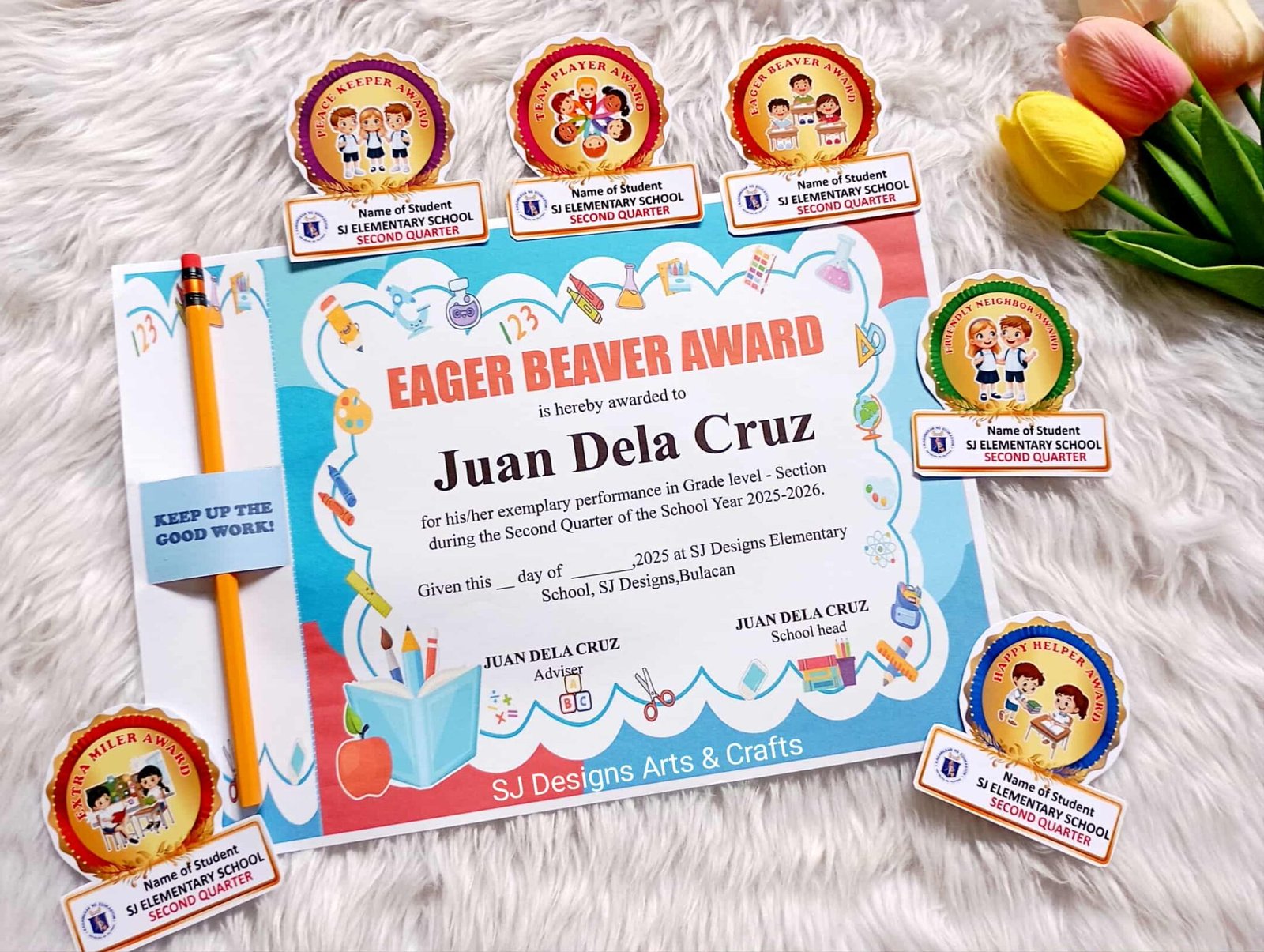 CHARACTER AWARD CERTIFICATES AND RIBBONS FOR KINDER TO GRADE 3 - Kaguro Ph