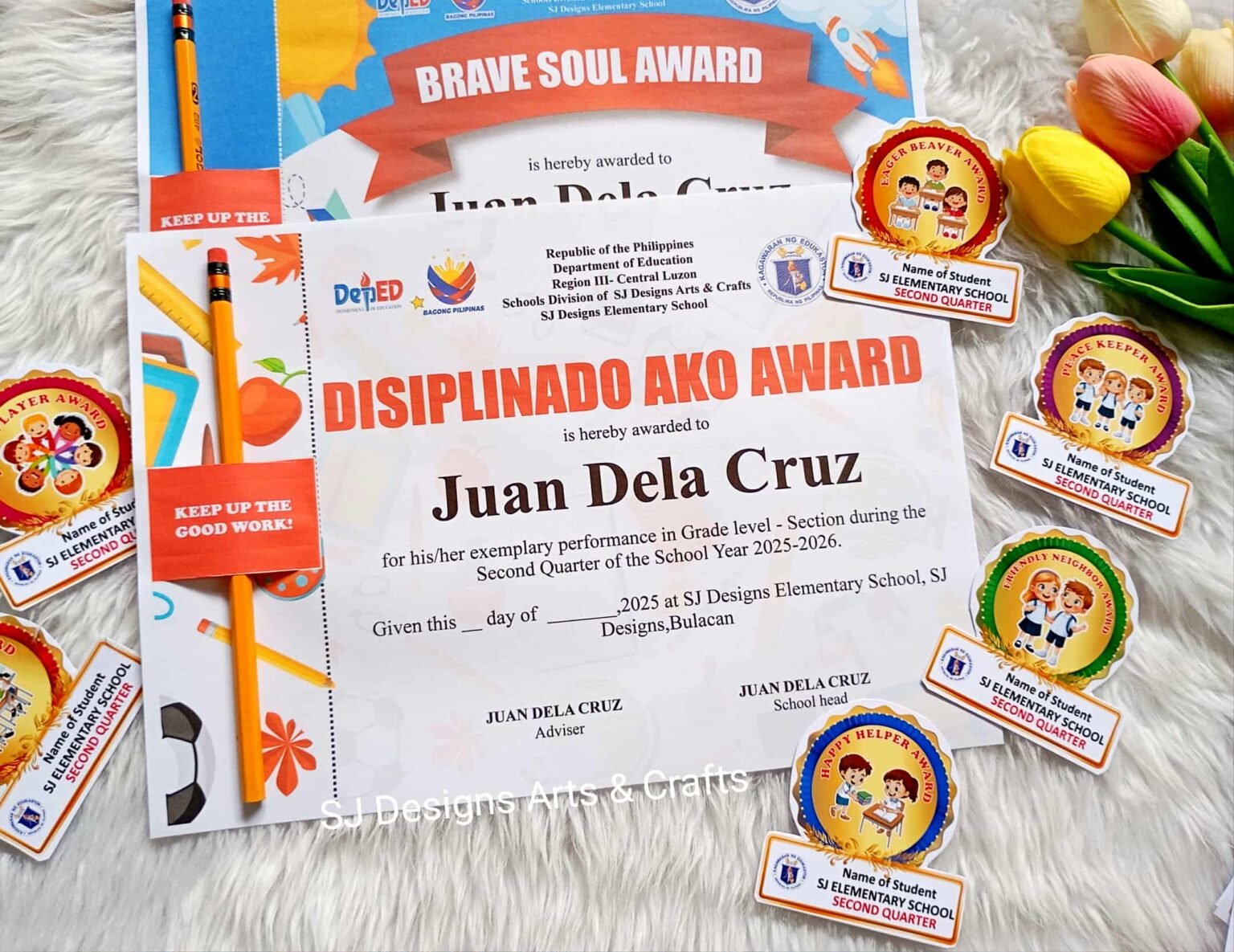 CHARACTER AWARD CERTIFICATES AND RIBBONS FOR KINDER TO GRADE 3 - Kaguro Ph
