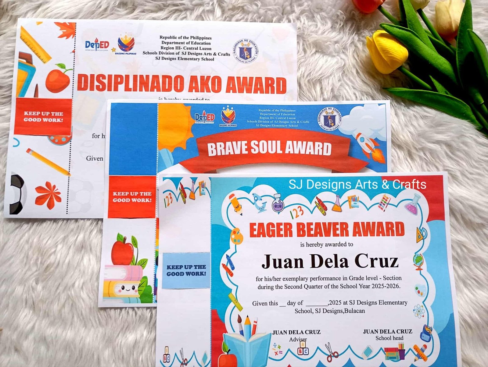 CHARACTER AWARD CERTIFICATES AND RIBBONS FOR KINDER TO GRADE 3 - Kaguro Ph