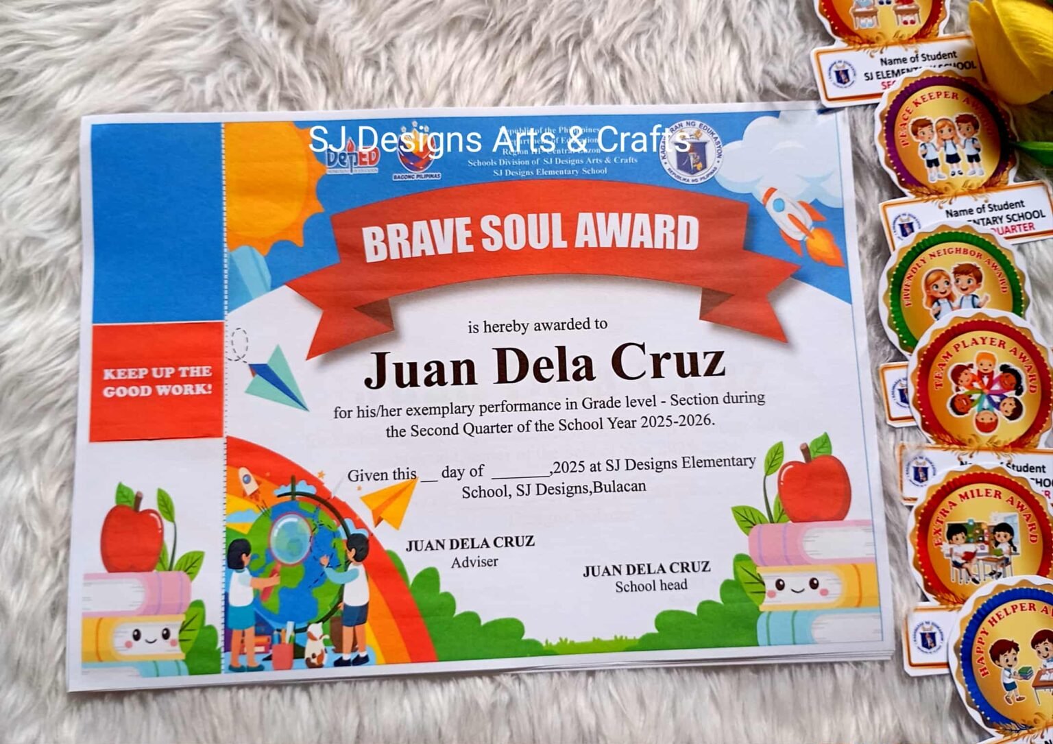 CHARACTER AWARD CERTIFICATES AND RIBBONS FOR KINDER TO GRADE 3 - Kaguro Ph