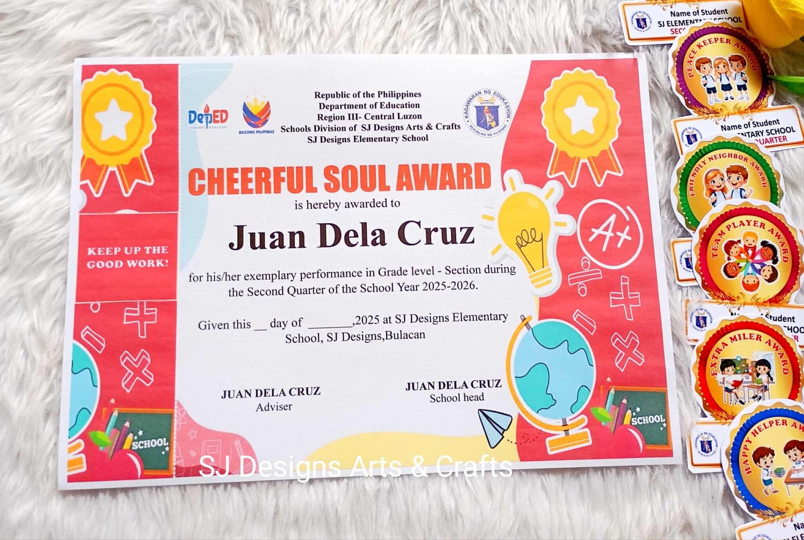 CHARACTER AWARD CERTIFICATES AND RIBBONS FOR KINDER TO GRADE 3 - Kaguro Ph