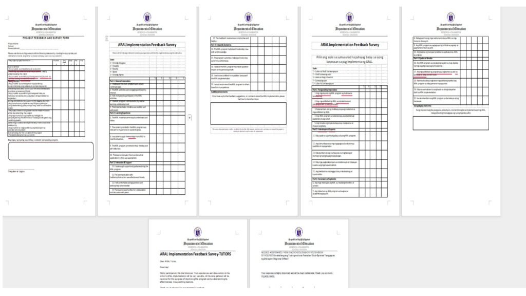 Aral Implementation Survey Feedback and Monitoring Tools - Kaguro Ph