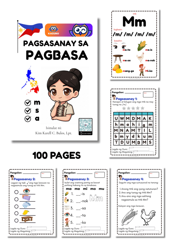 Pagsasanay sa Pagbasa (100 pages) - Kaguro Ph