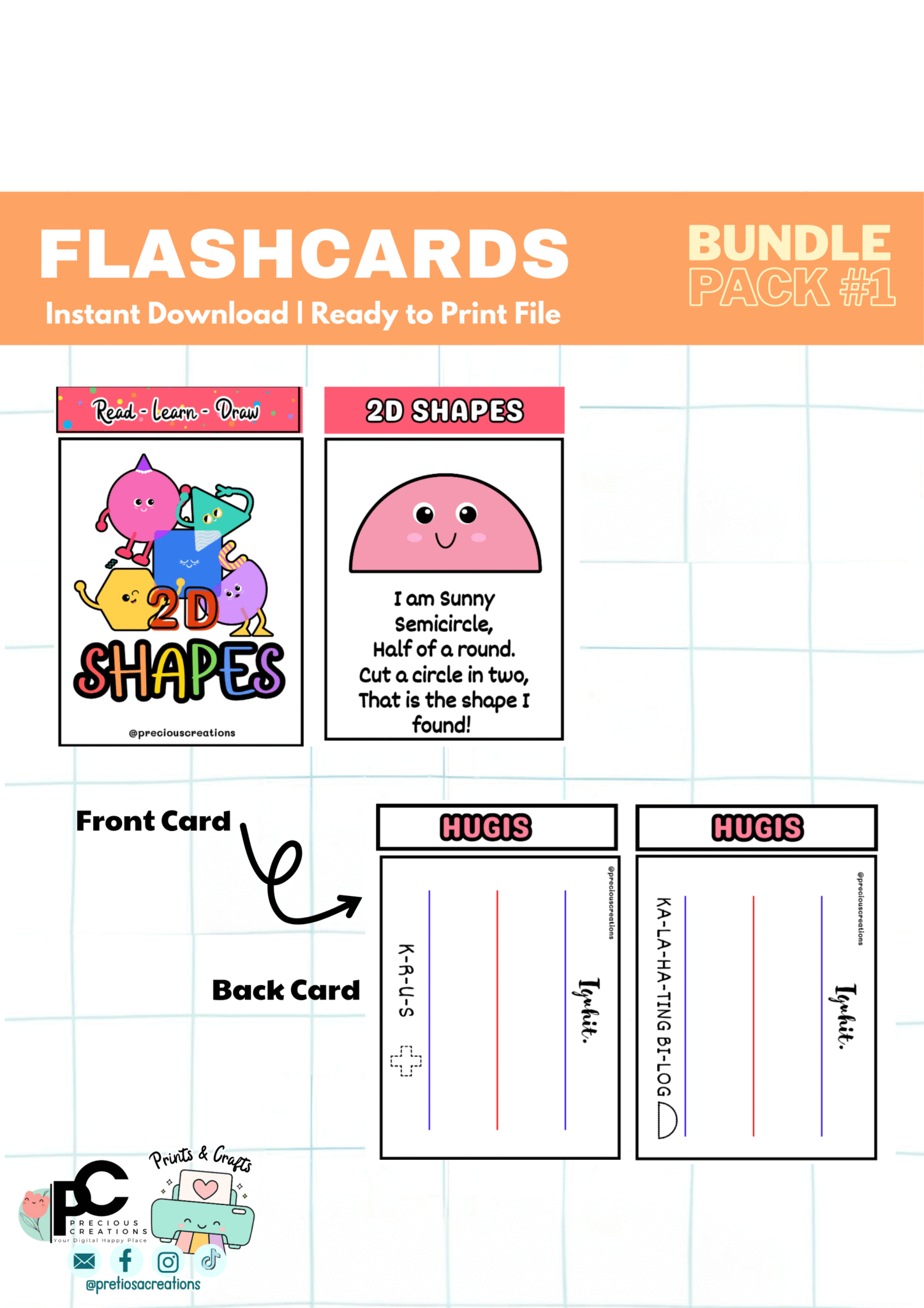 Flashcards Bundle #1 for Toddlers & Preschoolers | Printable Early ...