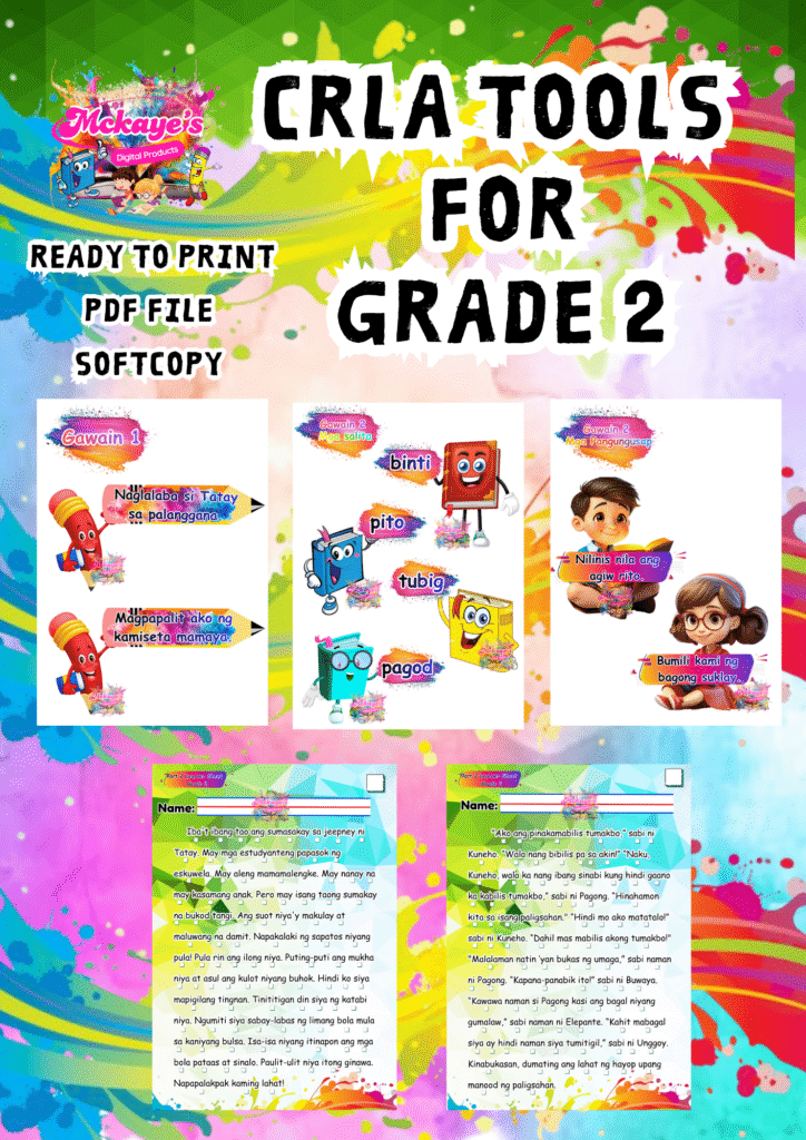 CRLA TOOLS FOR GRADE 2 READY TO PRINT - Kaguro Ph