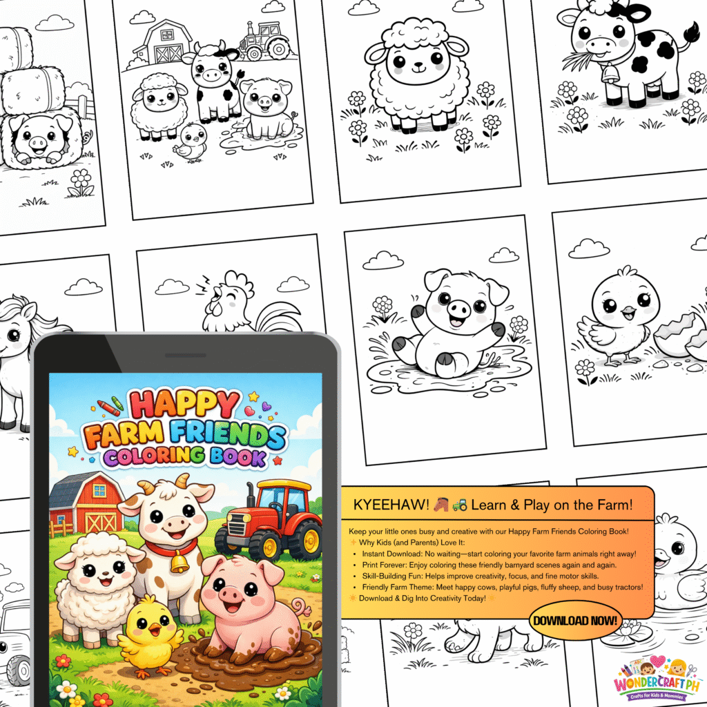 HAPPY FARM FRIENDS COLORING BOOK - Kaguro Ph