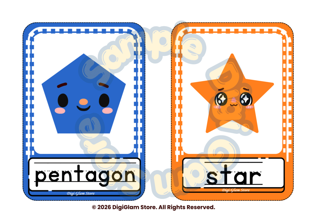 Geometric Shapes Flashcards Printable | 10 Basic Shapes | PDF - Kaguro Ph