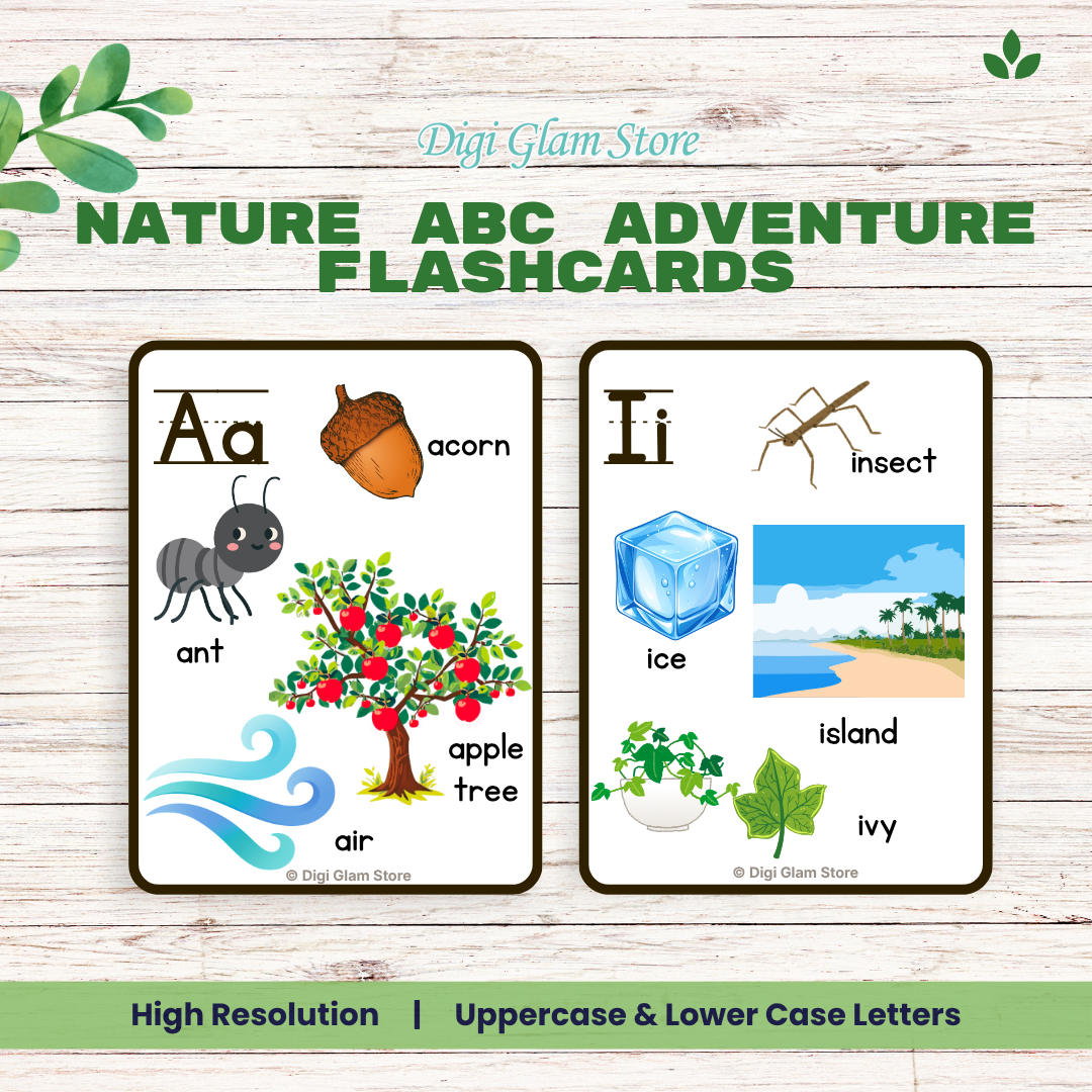 ABC Nature Adventure Flashcards | A–Z Alphabet Cards | 4.5 x 6 ...