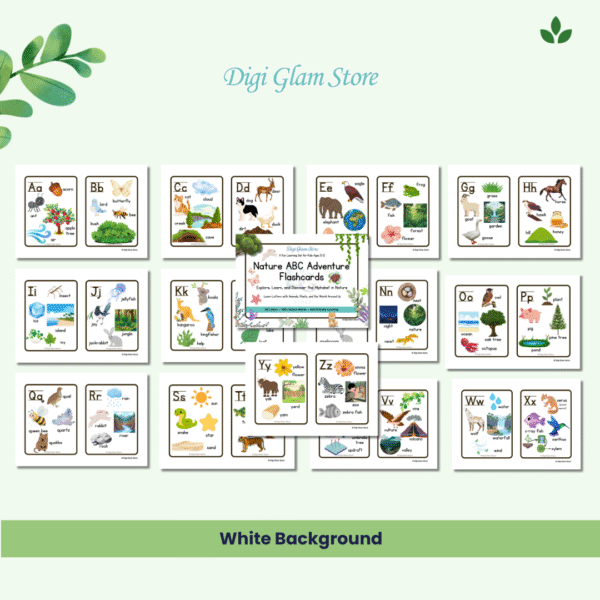 ABC Nature Adventure Flashcards | A–Z Alphabet Cards | 4.5 x 6 ...