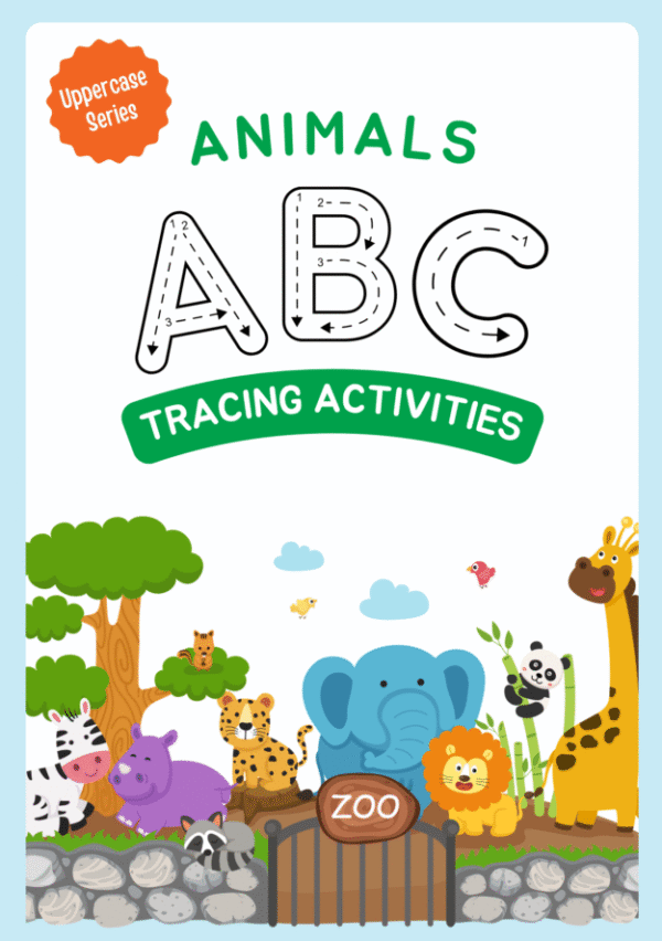 Animals Alphabet Uppercase Tracing Activities - Kaguro Ph