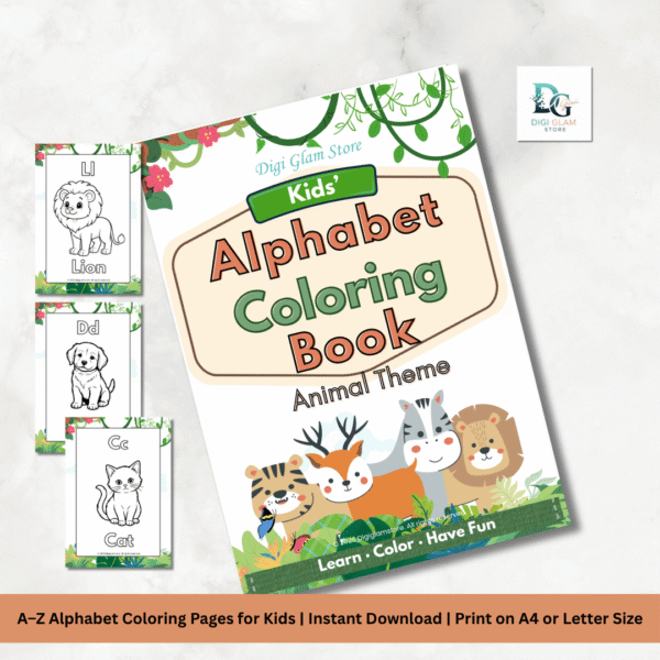 Kids’ Alphabet Coloring Book - Kaguro Ph
