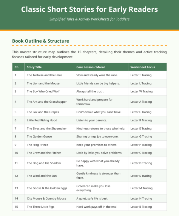 Classic Short Stories for Early Readers: Simplified Tales & Activity ...