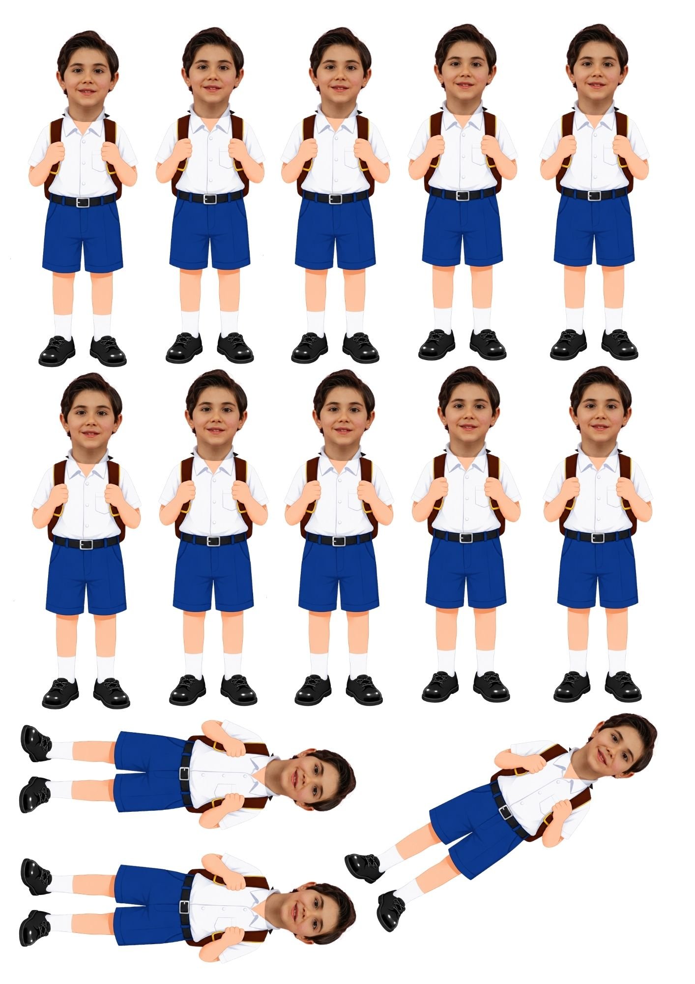 Kid Template and Name Tag for Kinder to High School Canva Editable Link ...